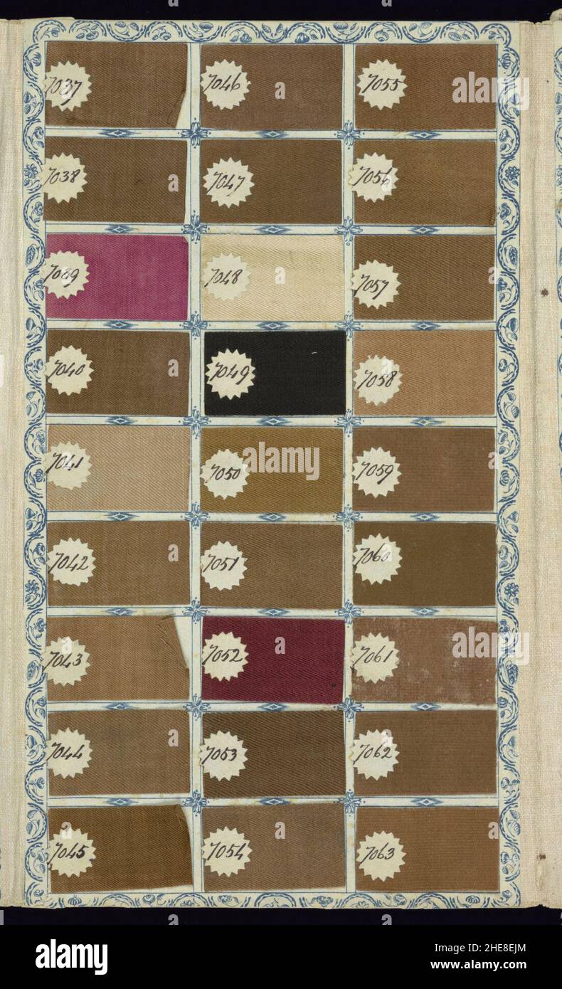 Salesman's Sample Book (England), 1784 Stock Photo - Alamy
