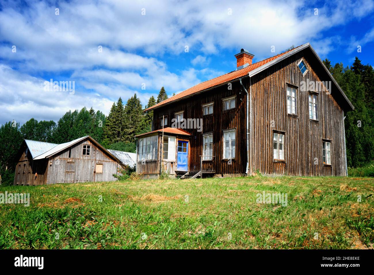 an old farmhouse in hoga kusten national park, sweden Stock Photo - Alamy