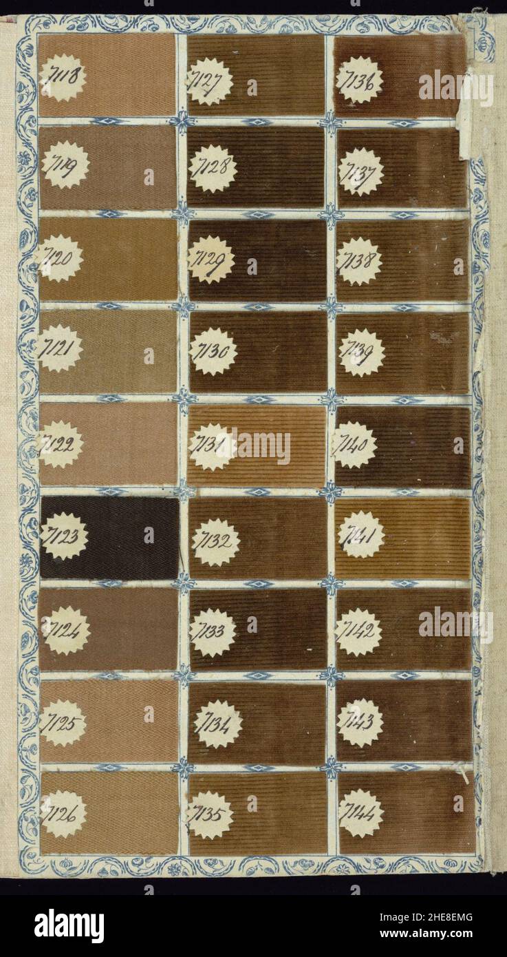 Salesman's Sample Book (England), 1784 Stock Photo - Alamy