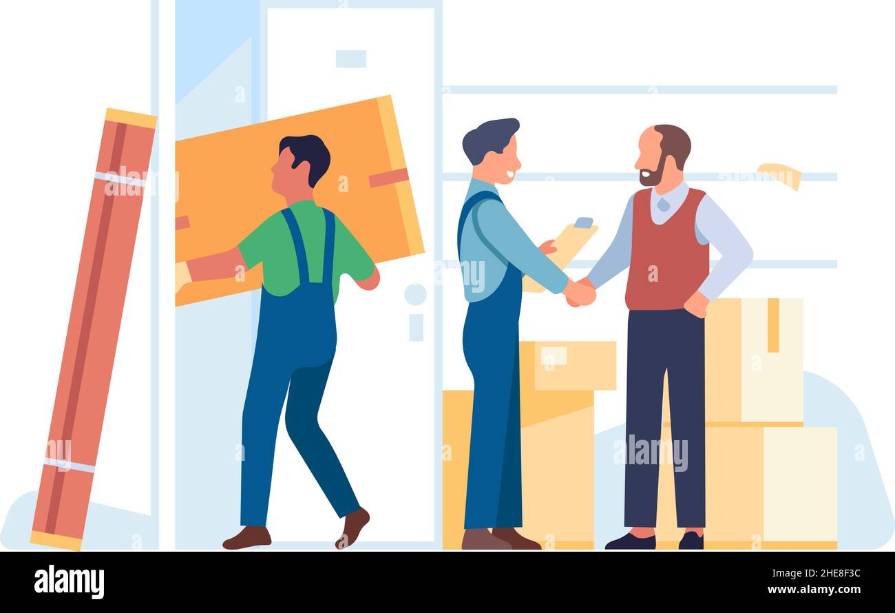 Packed moving Stock Vector Images - Alamy