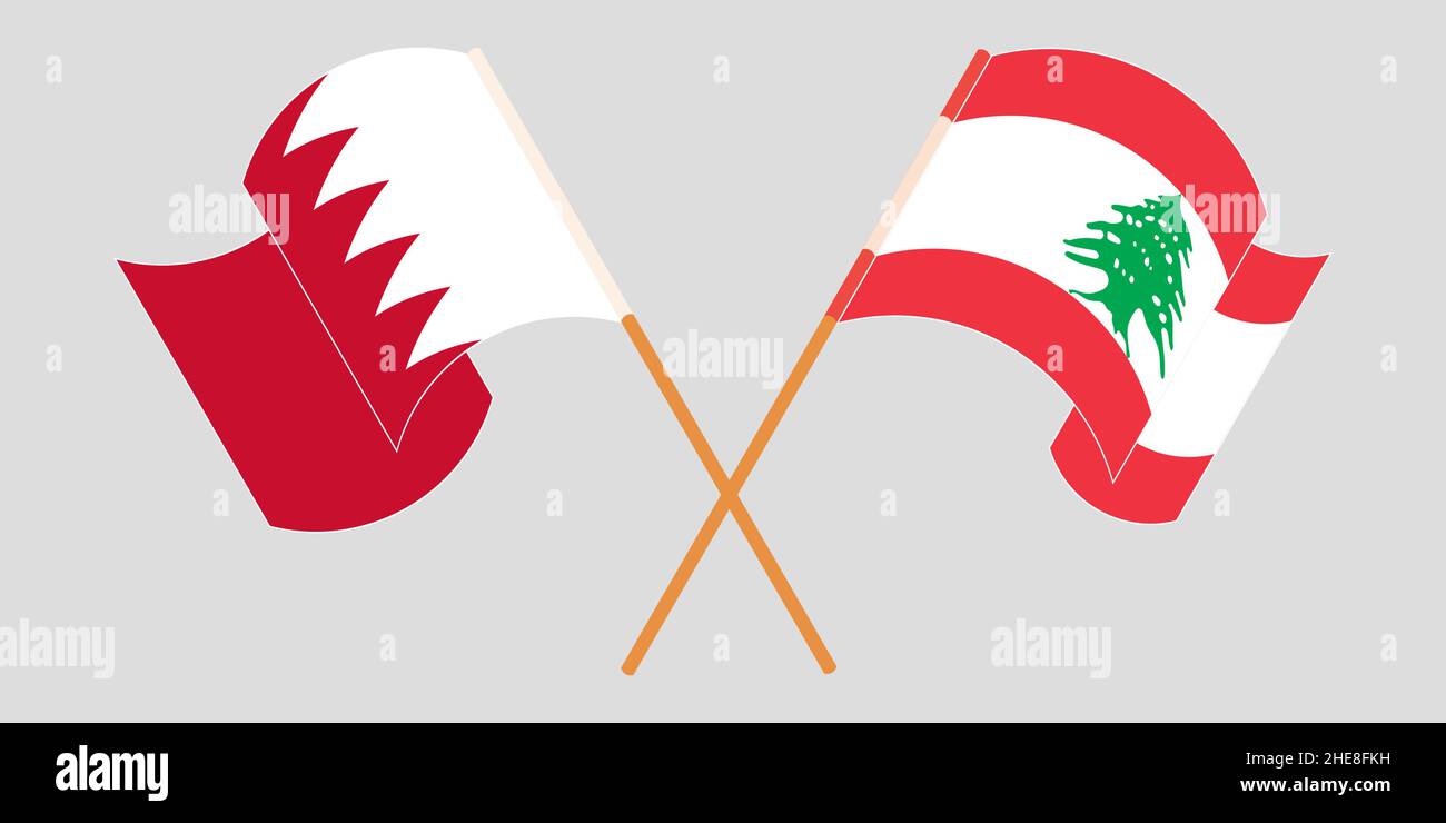 Bahraini flag vector vectors hi-res stock photography and images - Alamy