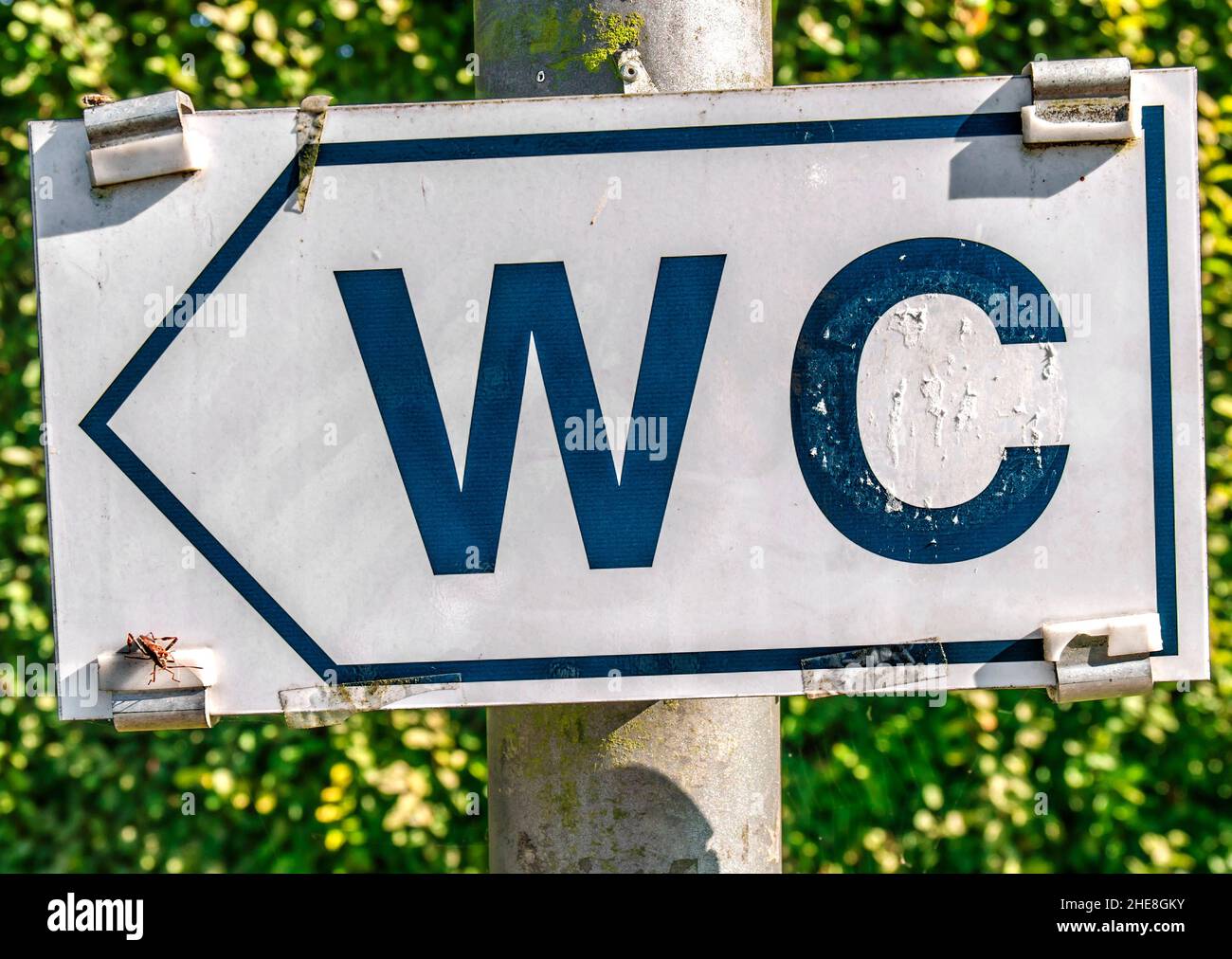 Sign of the Toilet WC Stock Photo - Alamy