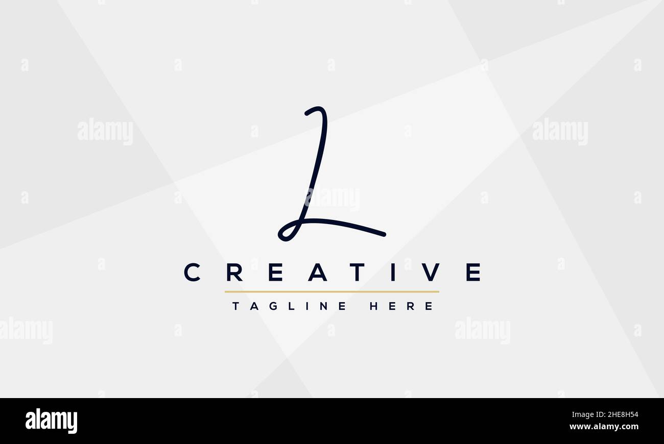 Abstract Monogram letter L Logo icon design concept. Minimalist L LL ...