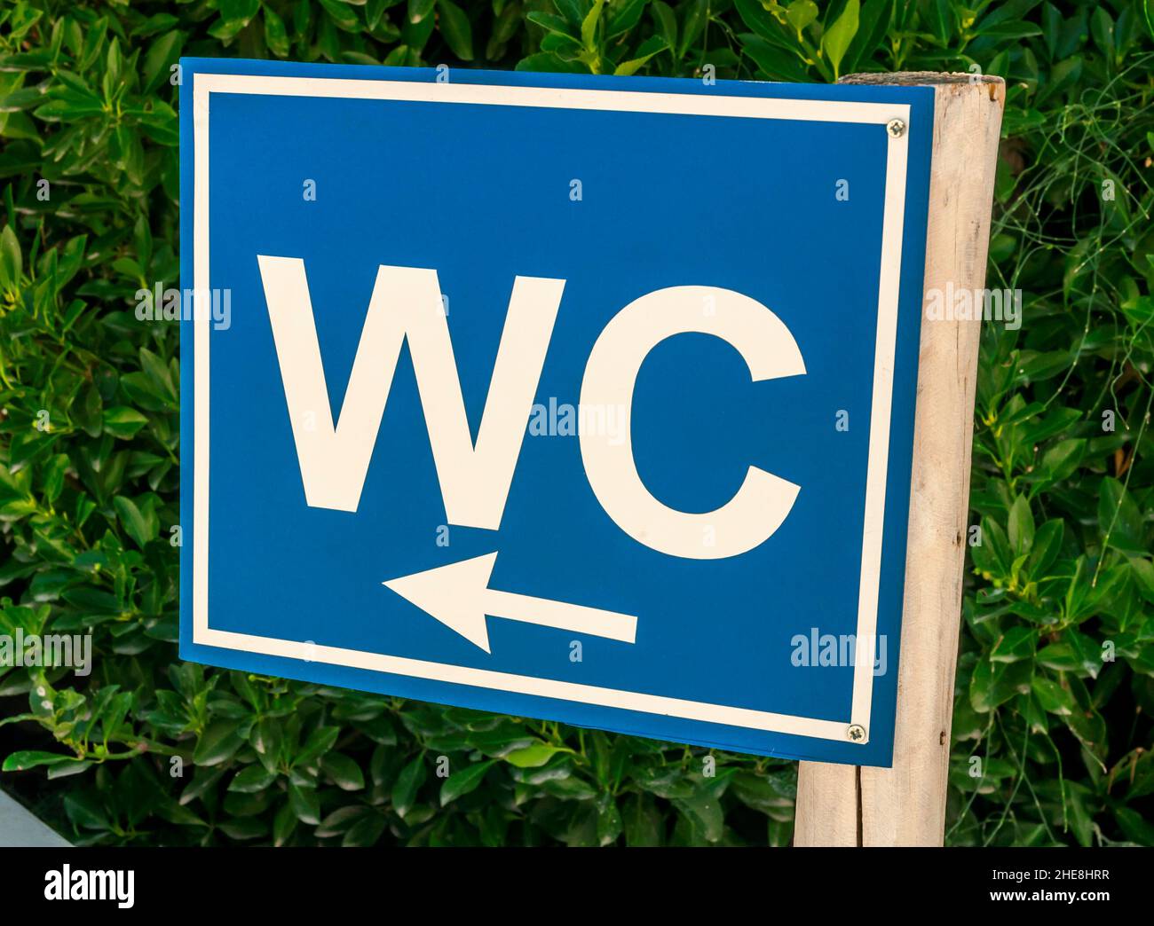 Sign of the Toilet WC Stock Photo - Alamy