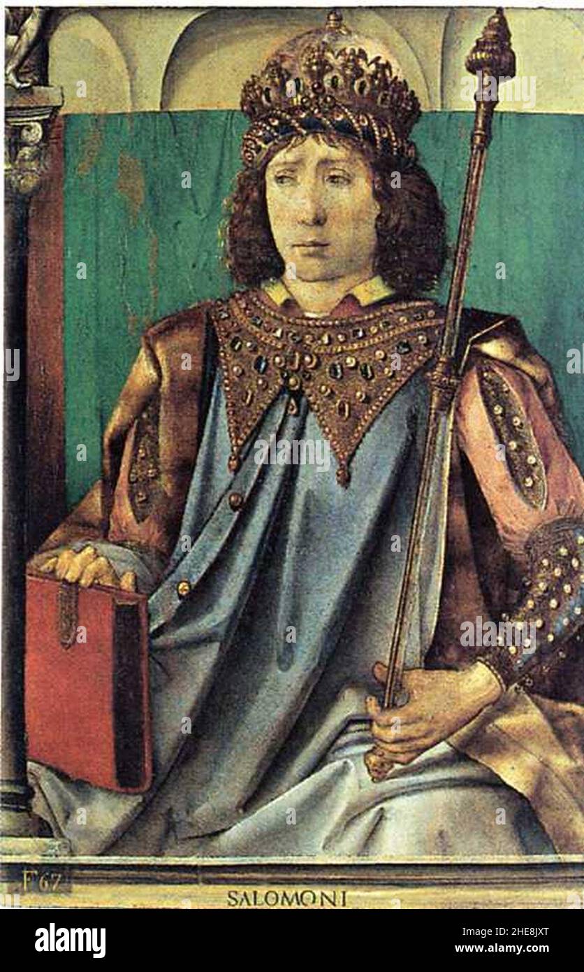 Salomoni (Salomone) - Studiolo di Federico da Montefeltro Stock Photo ...