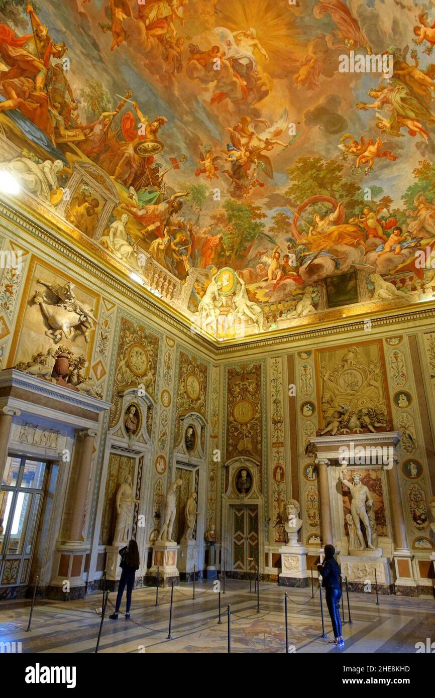 Salon of Mariano Rossi - Galleria Borghese - Rome, Italy Stock Photo ...