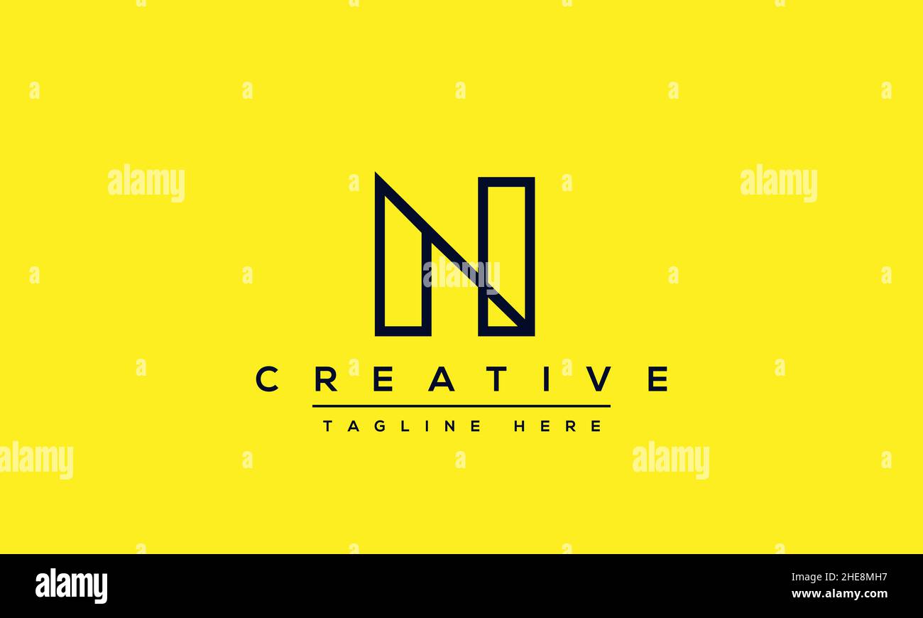 Modern creative N Logo Design and template. NN icon initial Based ...