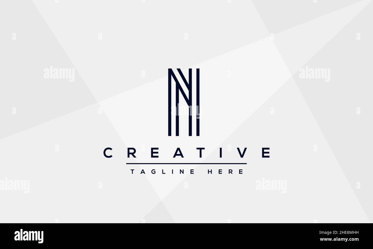 Modern creative N Logo Design and template. NN icon initial Based Monogram and Letters in vector ...