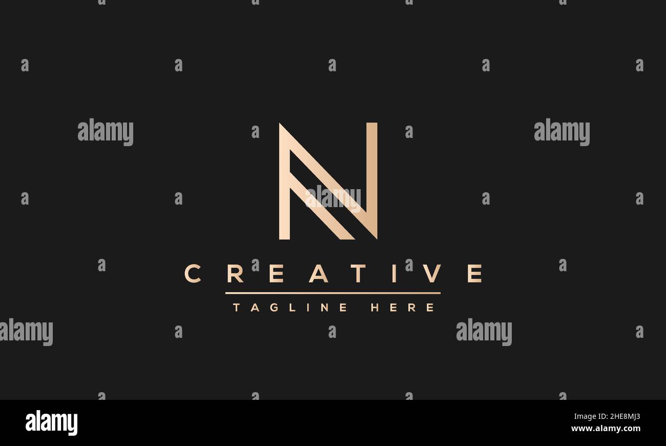 Modern creative N Logo Design and template. NN icon initial Based ...