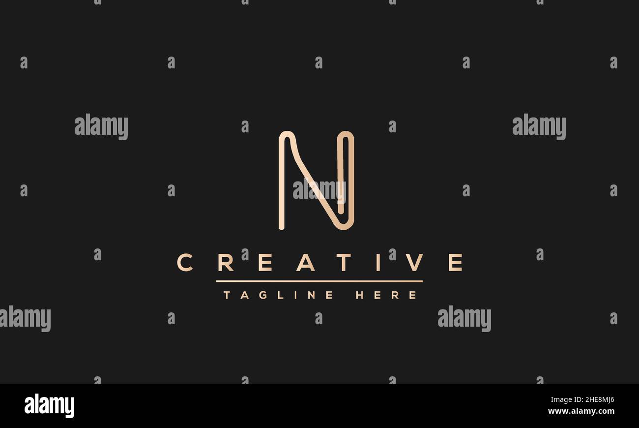 Modern creative N Logo Design and template. NN icon initial Based ...
