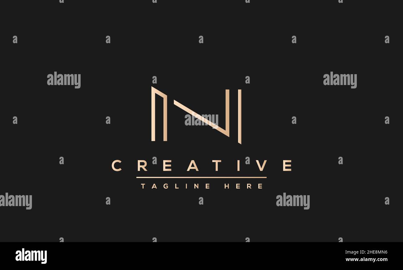 Modern creative N Logo Design and template. NN icon initial Based ...