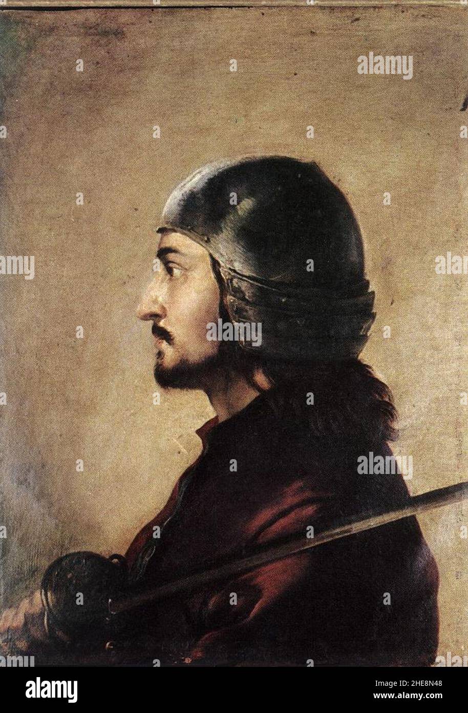 Salvator Rosa - Warrior Stock Photo - Alamy