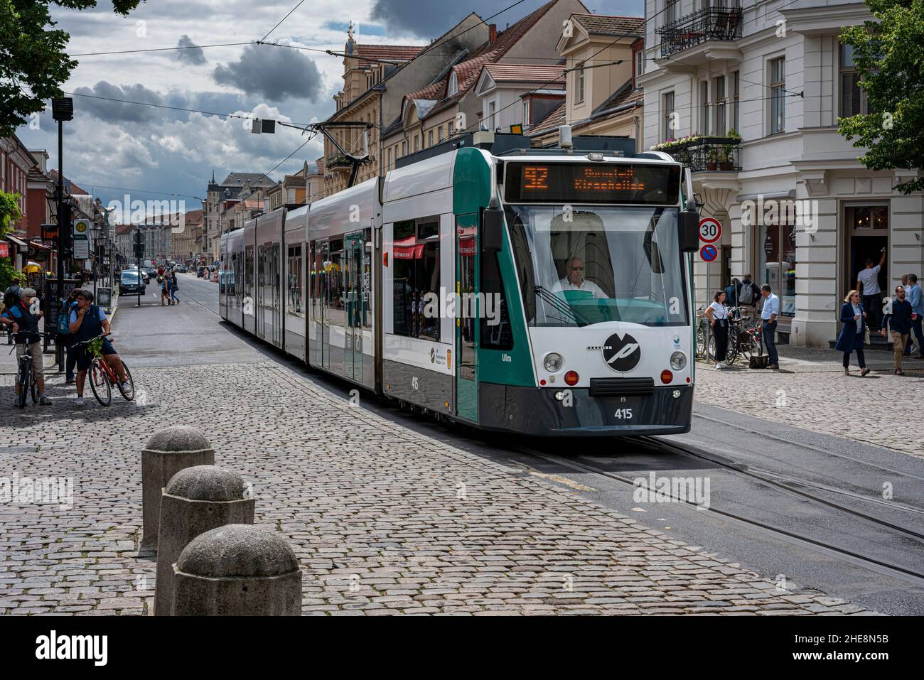 Tram In Potsdam Stock Photo - Alamy