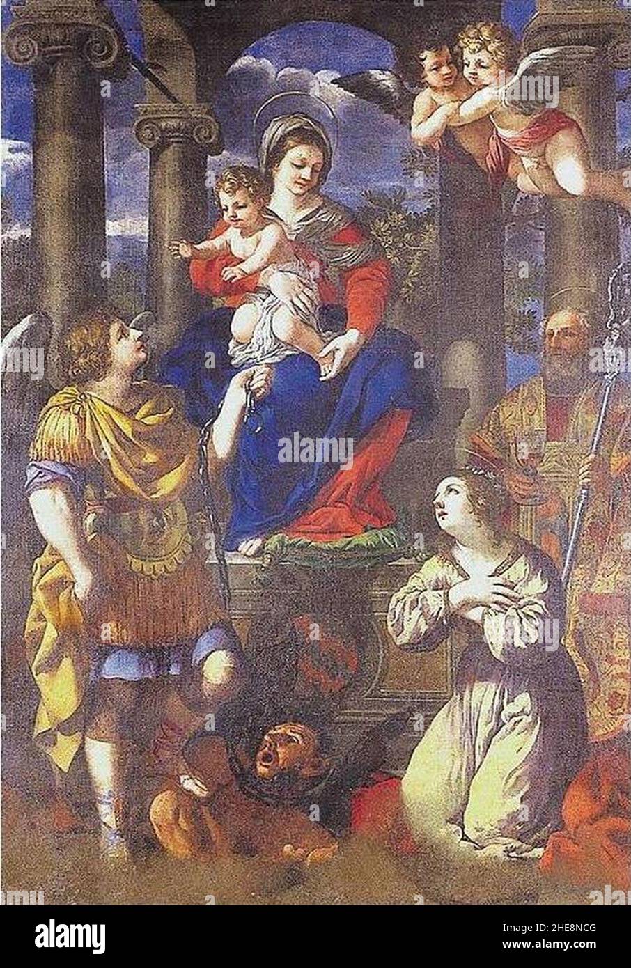 Salvi castellucci vergine bambino lucia michele Stock Photo - Alamy