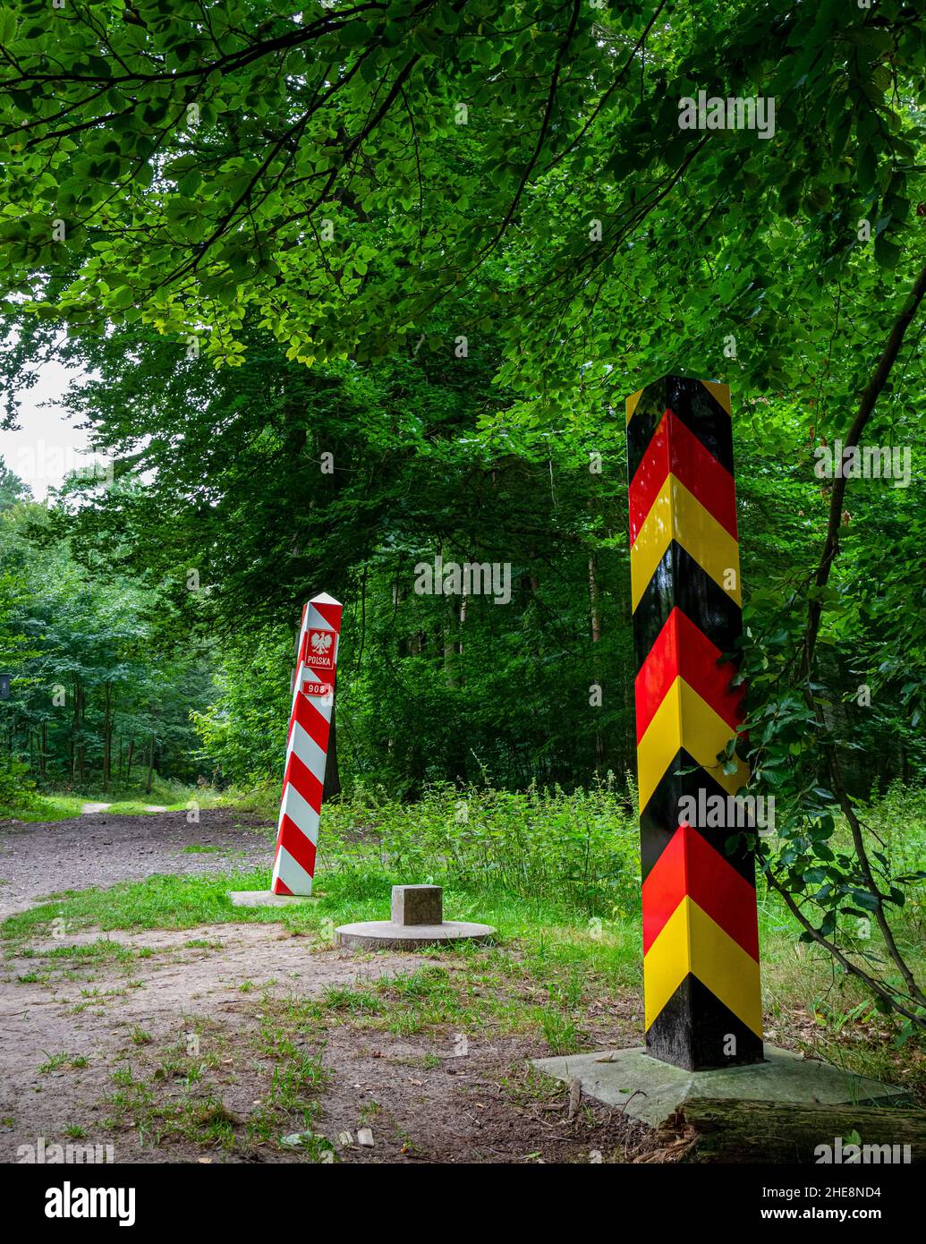 German Polish Border Stock Photo - Alamy