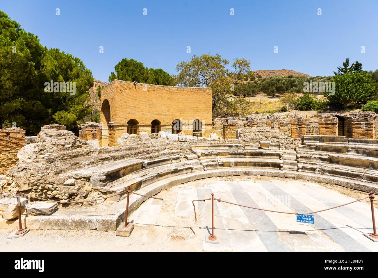 Ruins of the Temple of Apollo at Gortys, Crete Stock Photo - Alamy