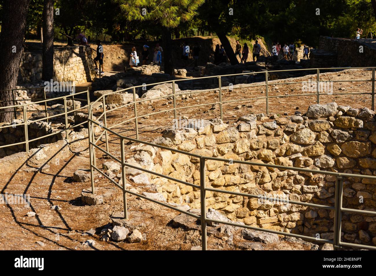 Knossos Crete, top view, Greece Stock Photo - Alamy