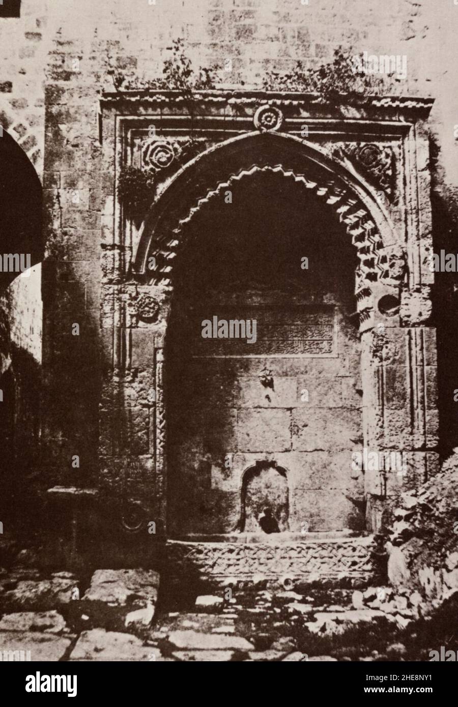 Salzmann, Auguste - Jerusalem; arabischer Brunnen Stock Photo - Alamy