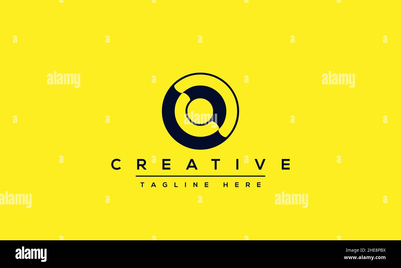 Creative abstract letter O logo design template. OO icon initial based ...