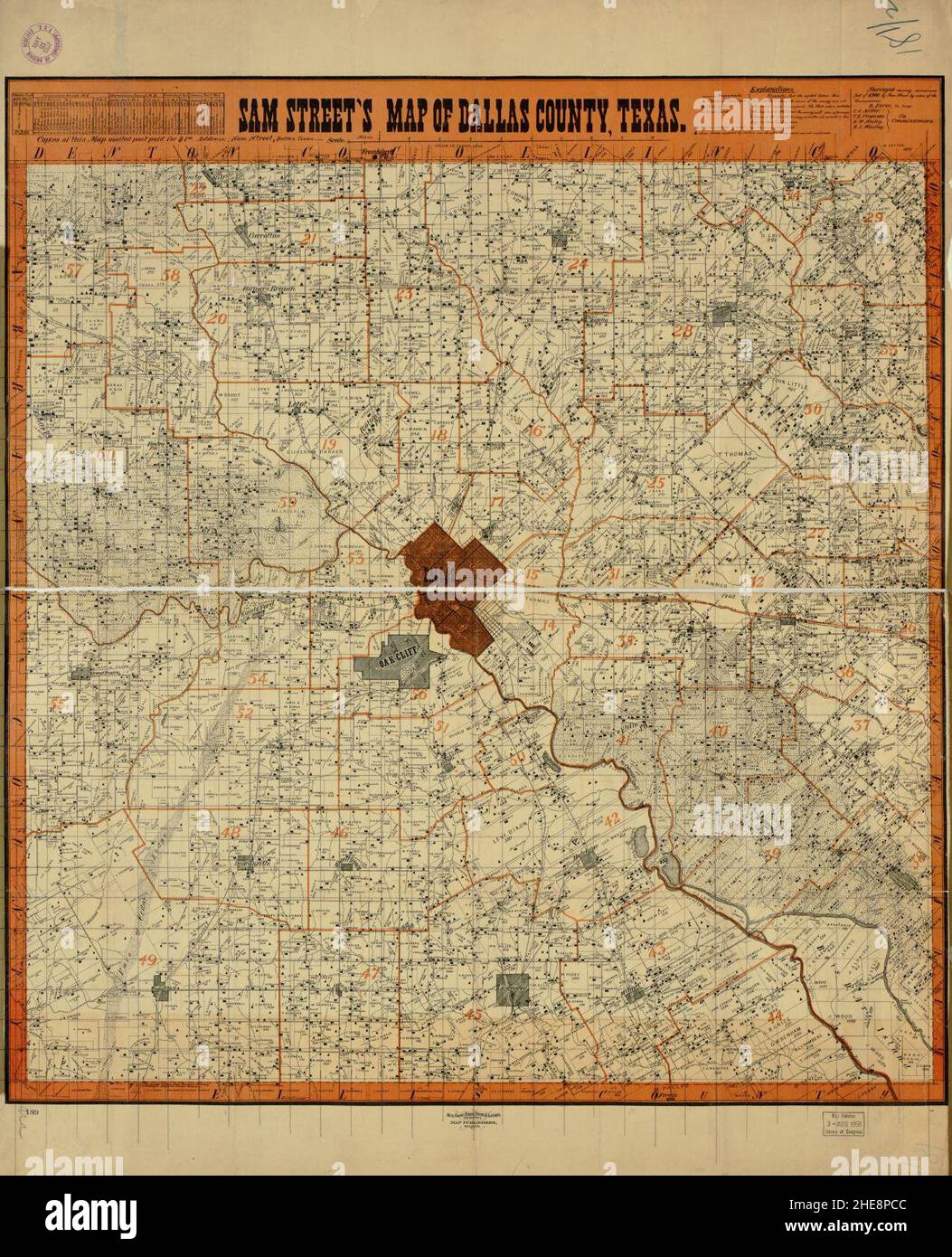 Dallas county map hi-res stock photography and images - Alamy