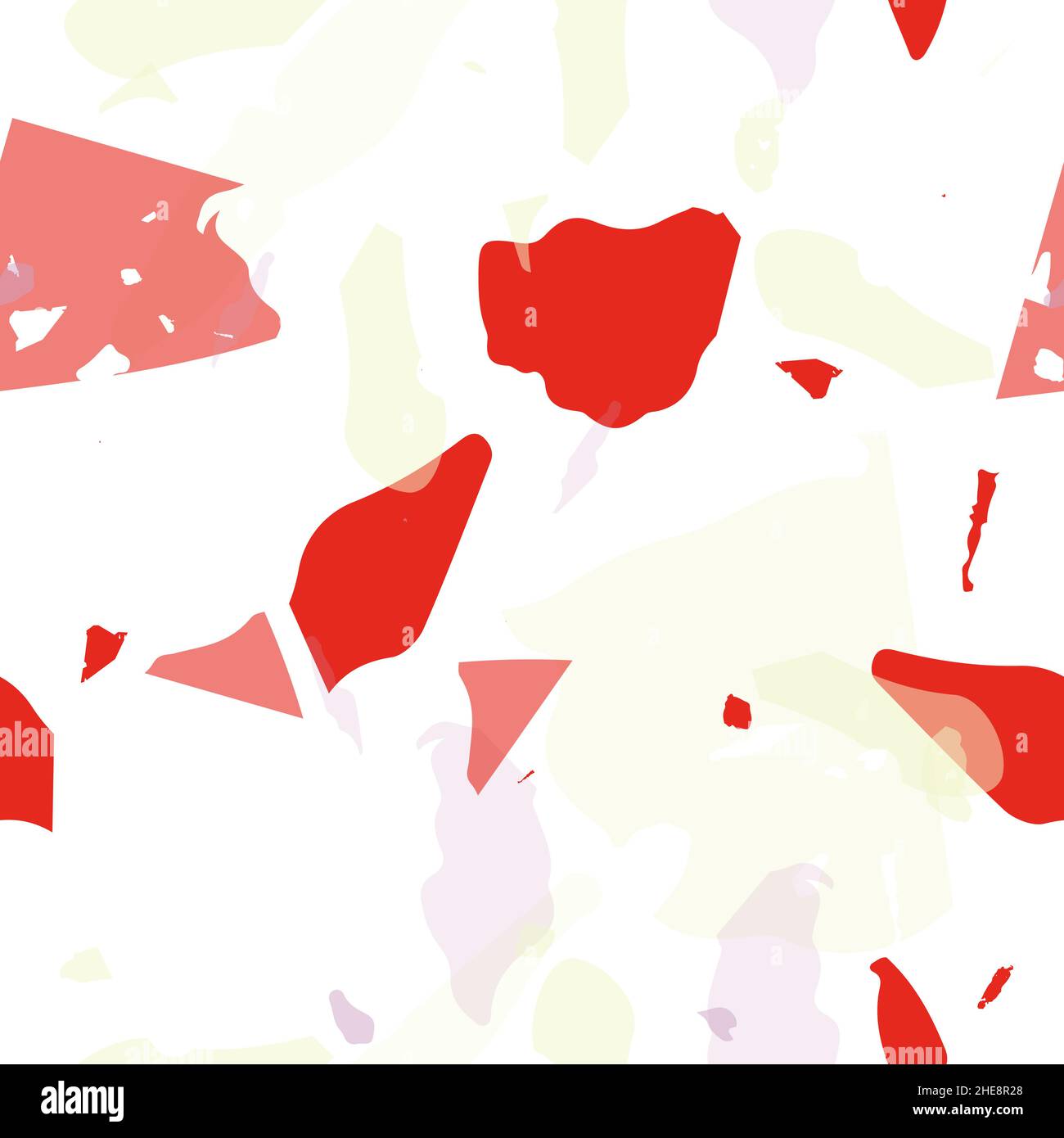 Terrazzo seamless pattern. Red realistic marble texture with stones ...