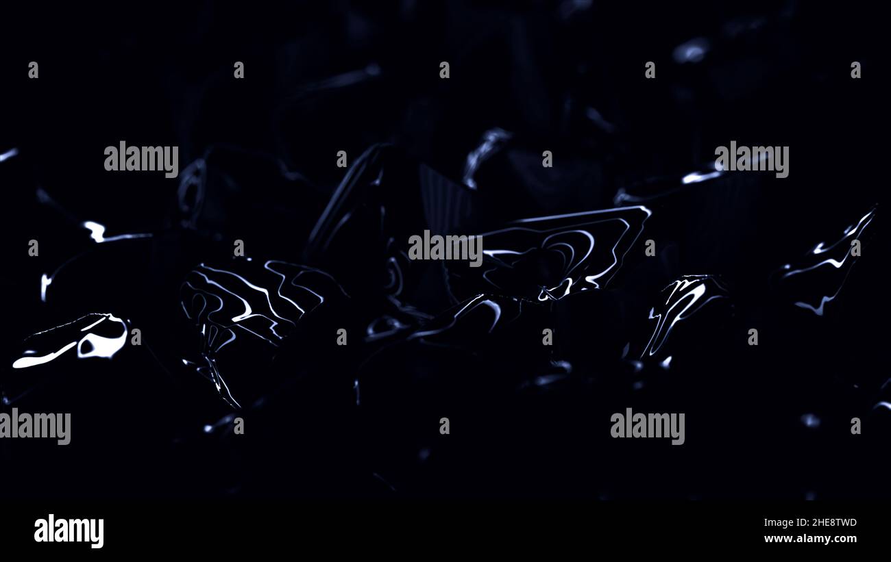 abstract movement of the dark, mystery substance or liquid background ...
