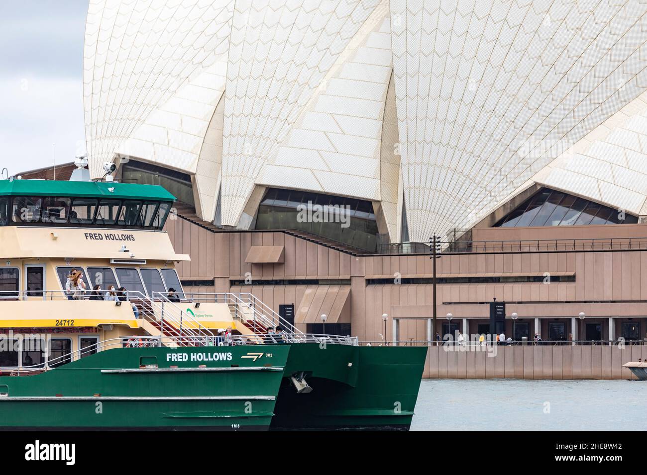 Sydney ferry the MV Fred Hollows an emerald class ferry passes the ...