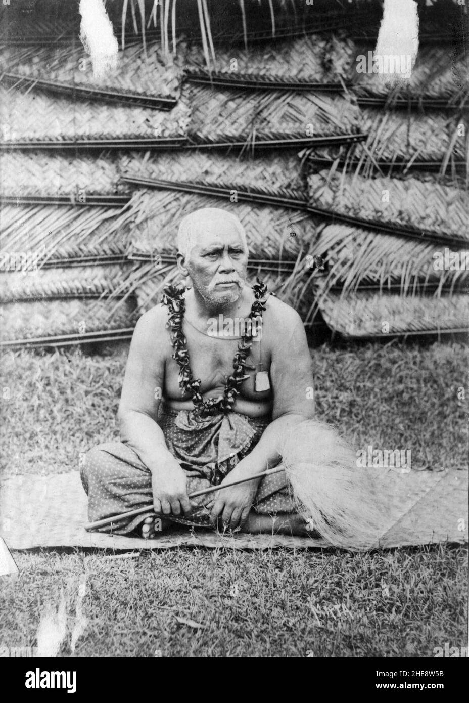 Samoan talking chief Mataafa, ca. 1900 Stock Photo - Alamy