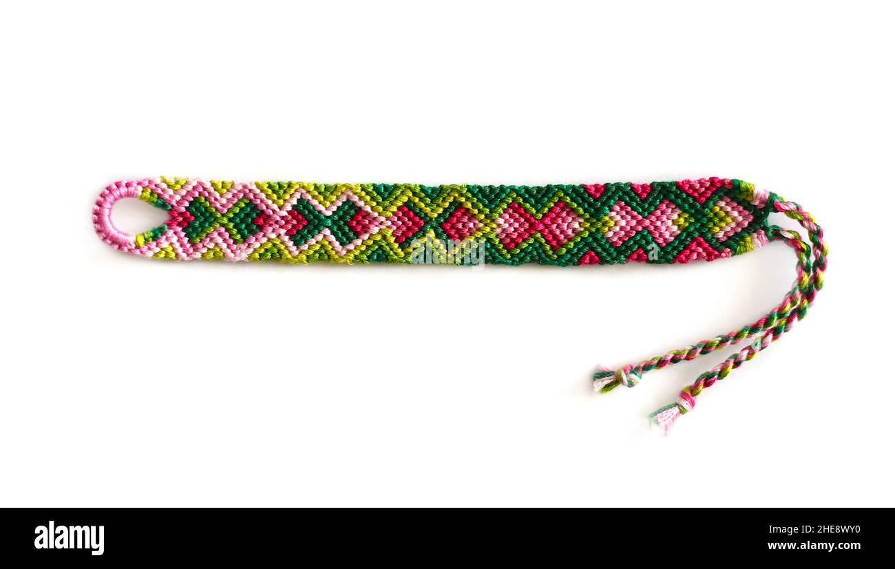 DIY woven friendship bracelets with different braiding. Summer ...