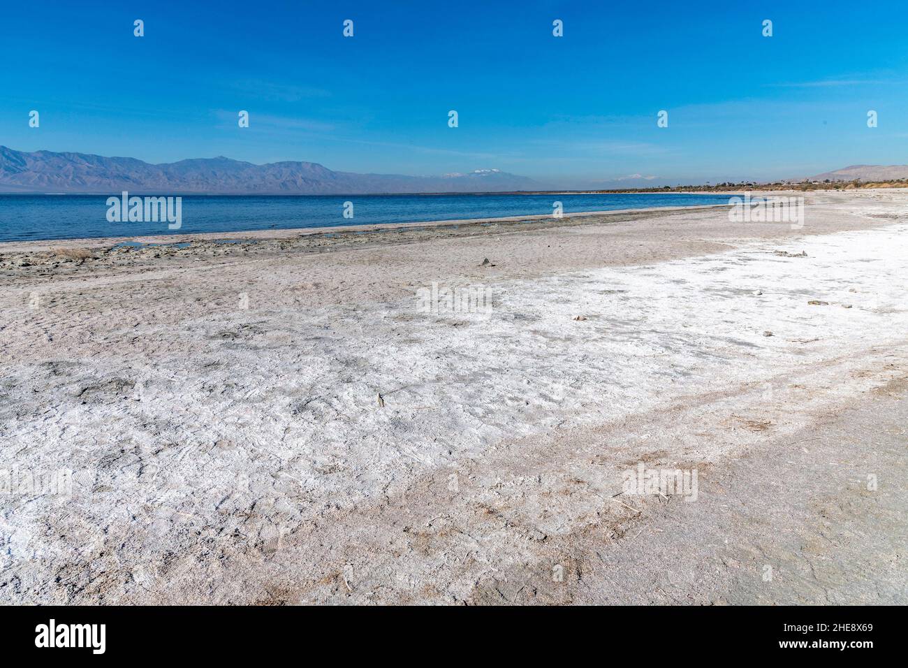 Mecca CA, USA - January 4, 2022: Salton Sea Recreational Area in Mecca ...
