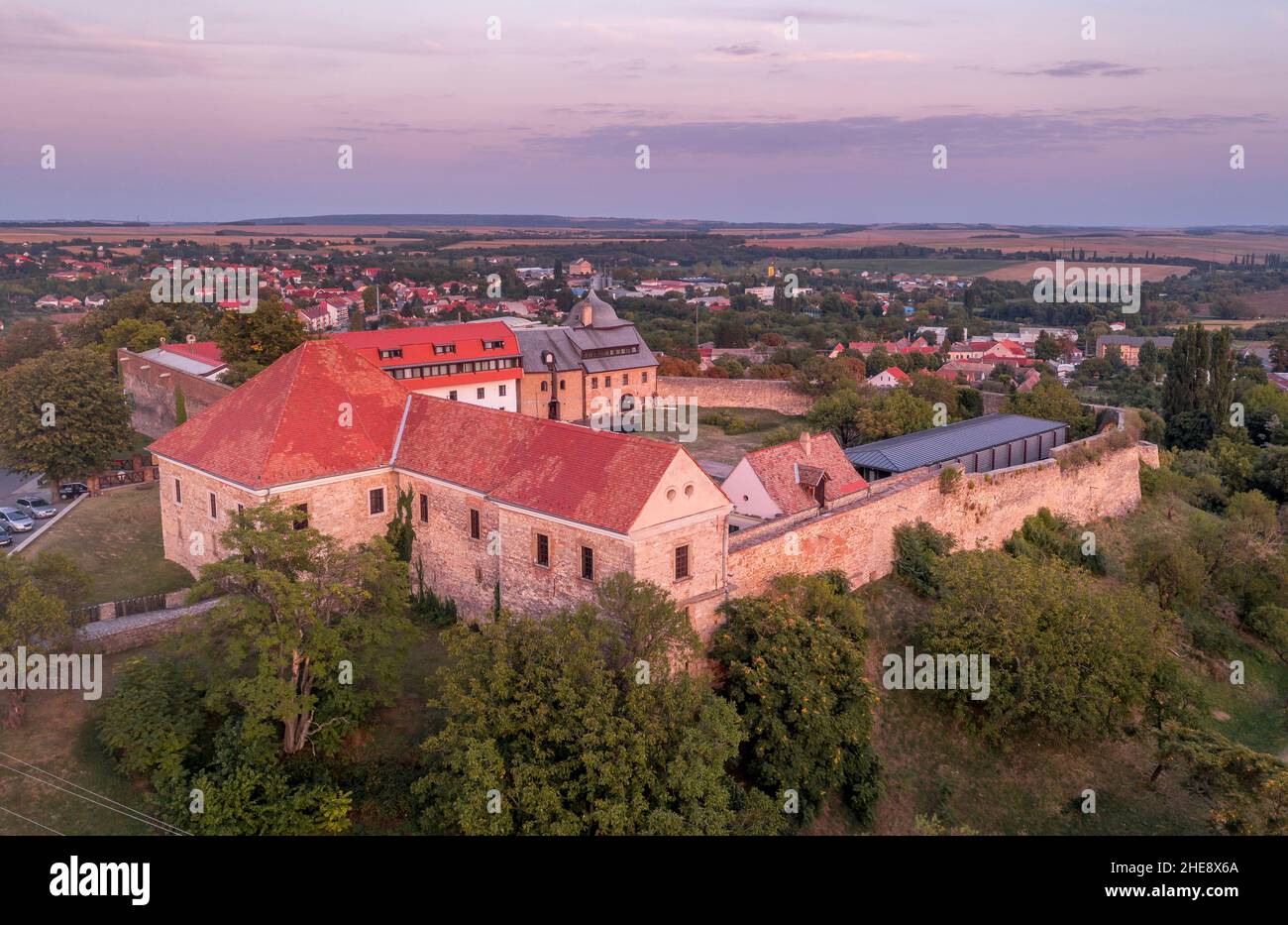Shot stone fortification on hilltop hi-res stock photography and images ...