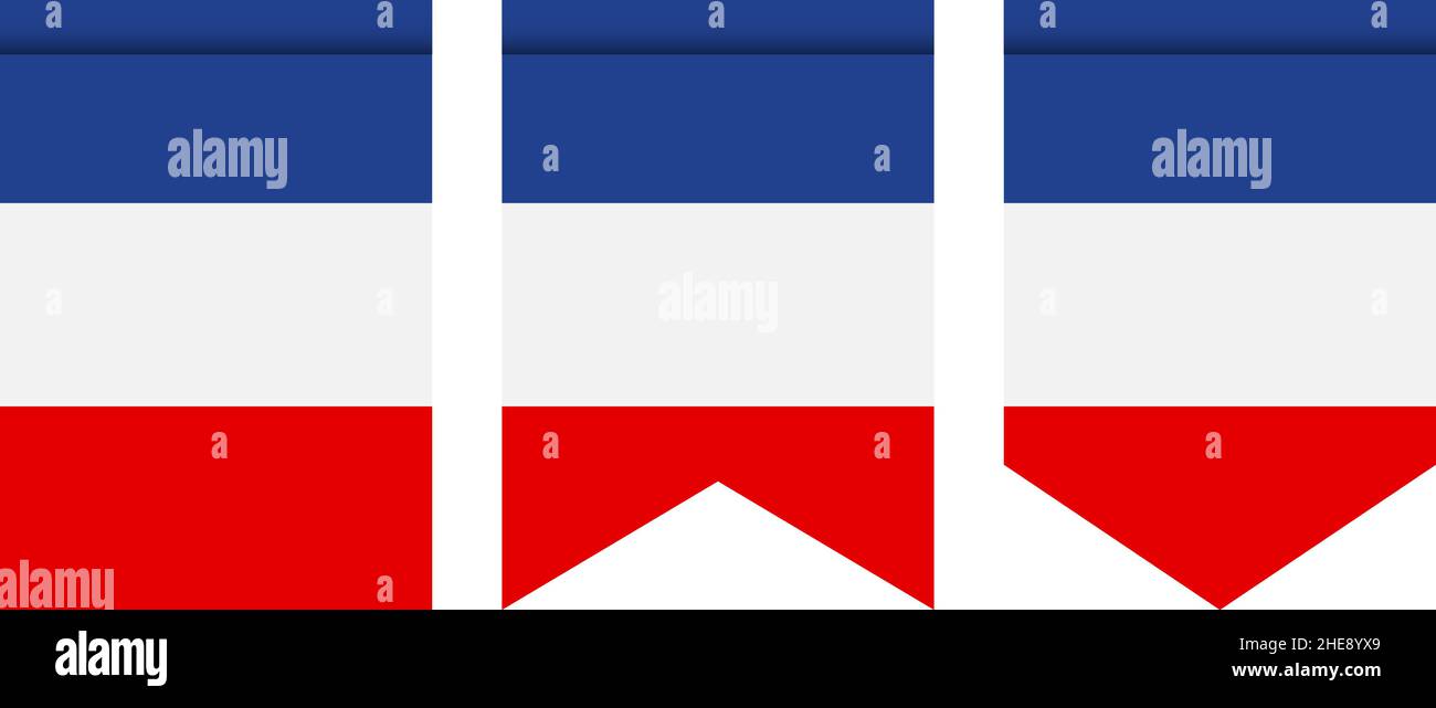 French banner pennant Cut Out Stock Images & Pictures - Alamy