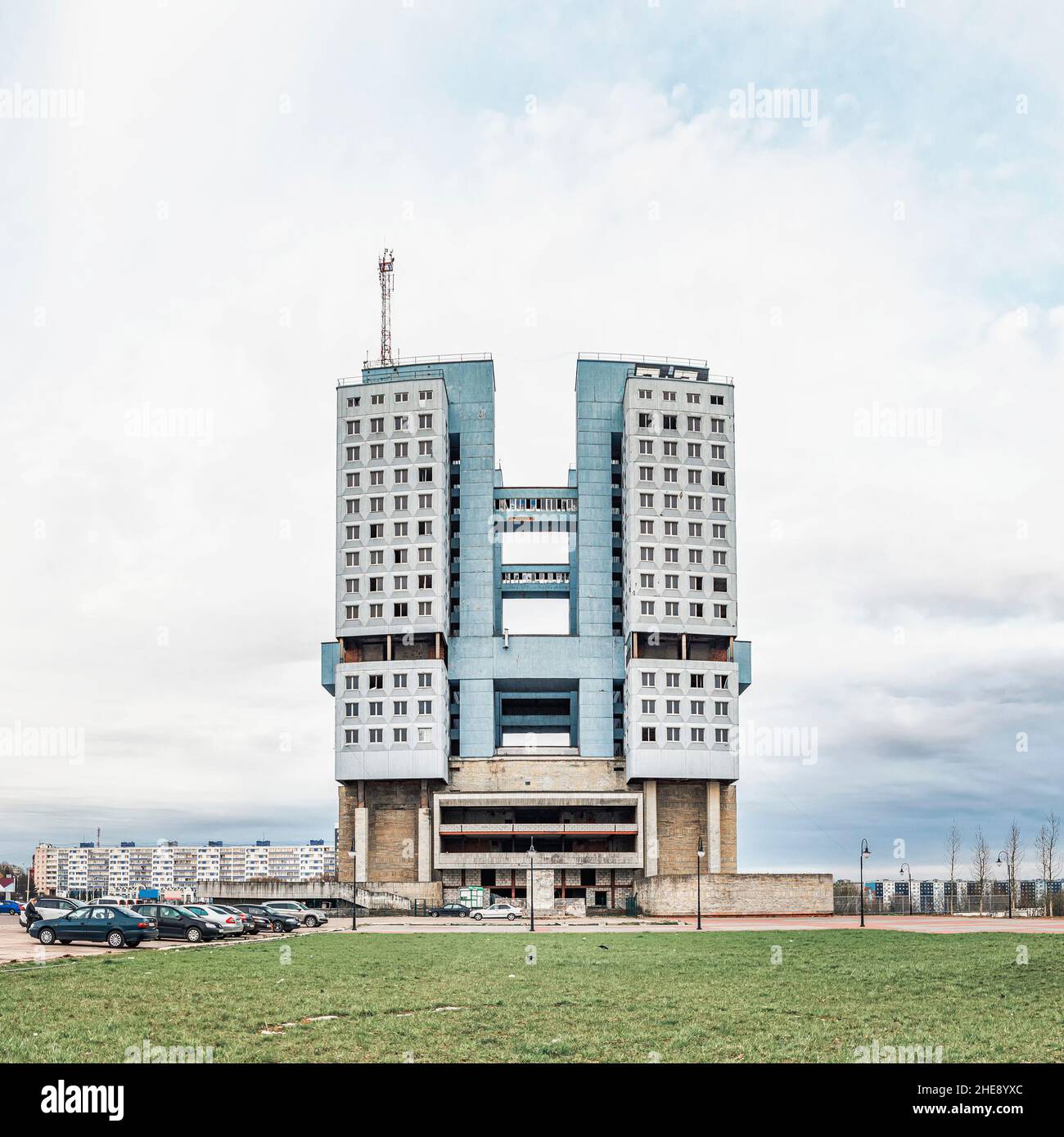 House of Soviets in Kaliningrad, an abandoned building in the ...