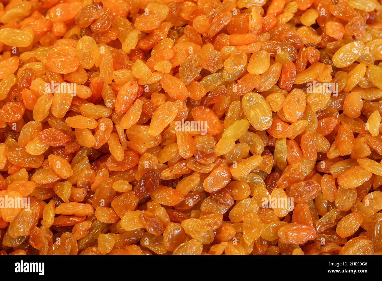 bright yellow different types raisin fruits background Stock Photo - Alamy