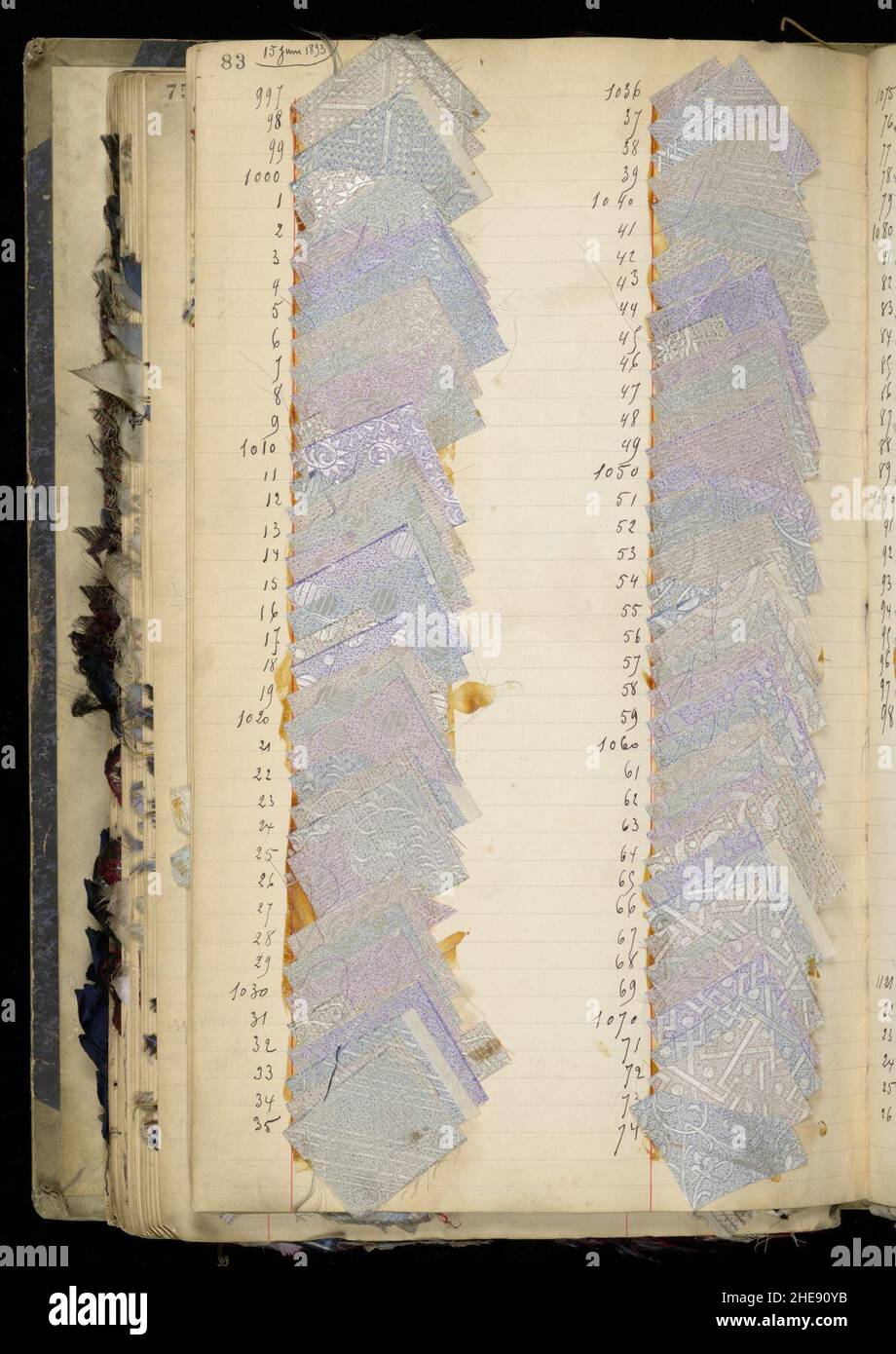 Sample Book (France), 1892–98 Stock Photo - Alamy