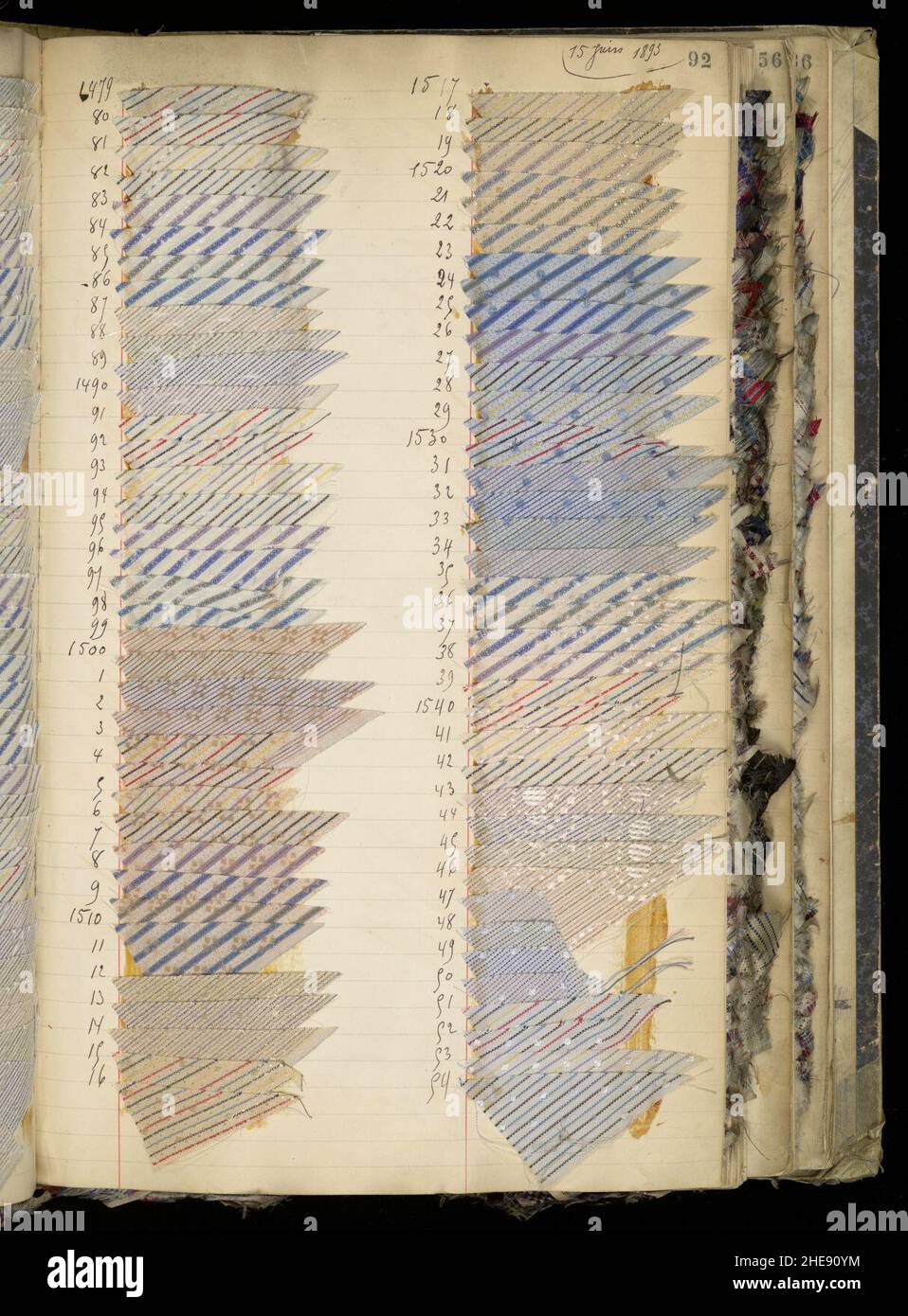Sample Book (France), 1892–98 Stock Photo - Alamy