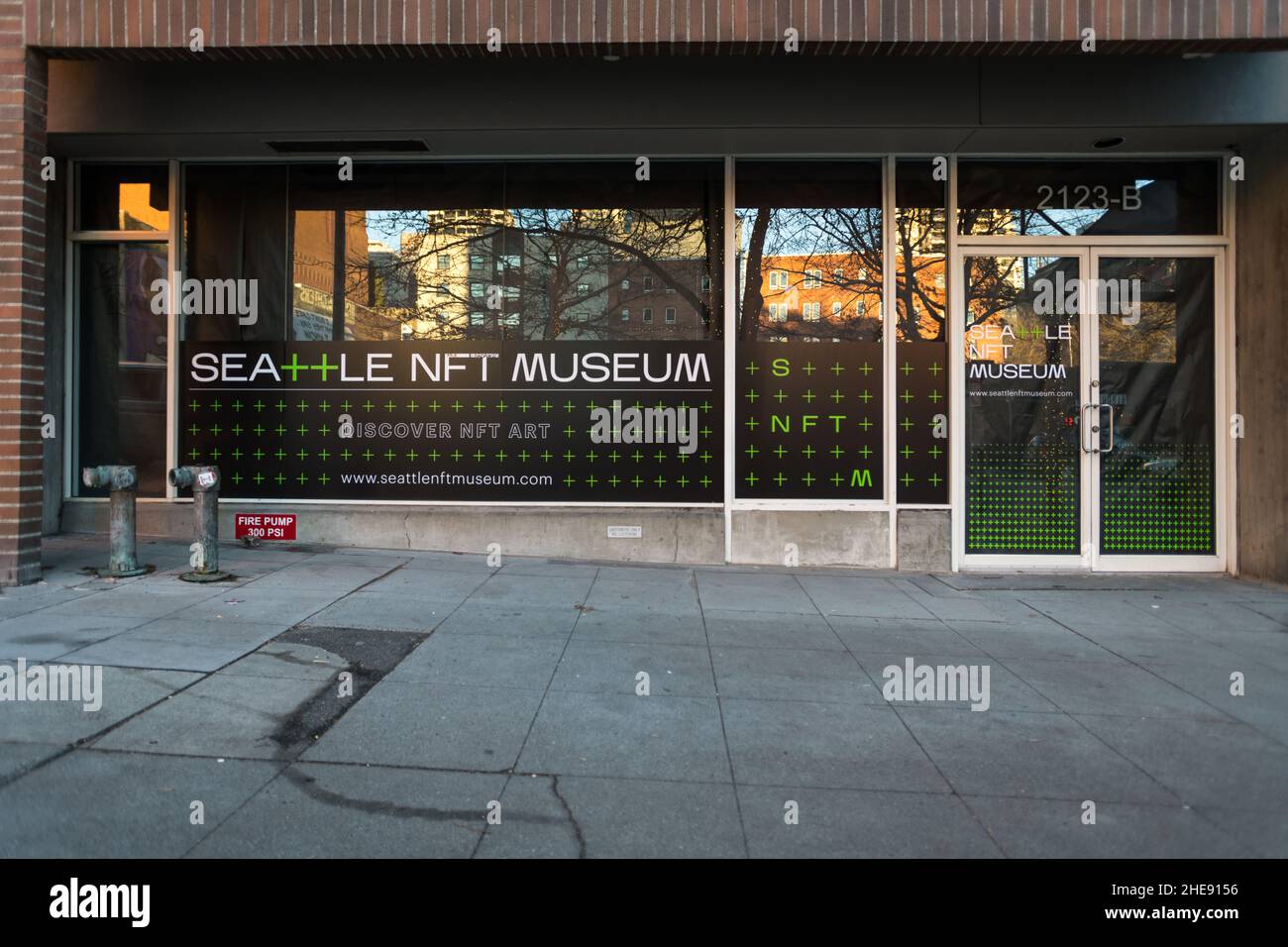Seattle, USA. 9 Jan, 2022. Seattle’s new NFT museum in the Belltown ...