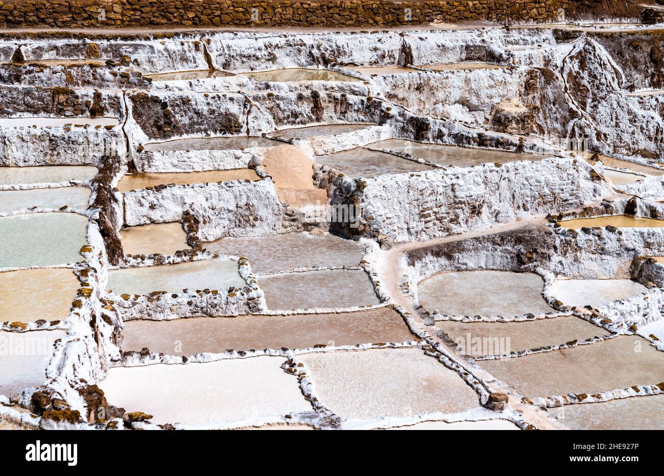 Salt Mines of Maras in Peru Stock Photo - Alamy
