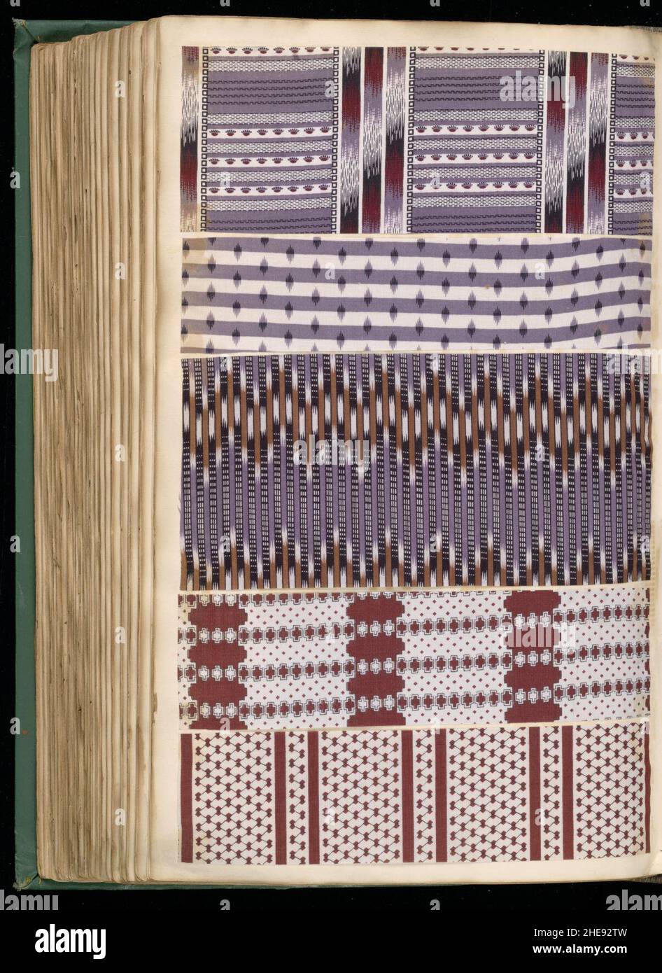 Sample Book (France), ca. 1857 Stock Photo - Alamy