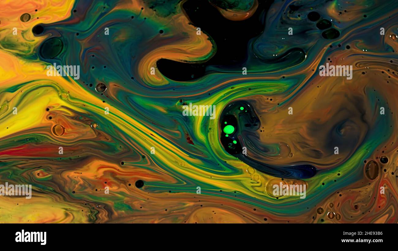 Close up of colorful gradient background of oil paint surface, art ...