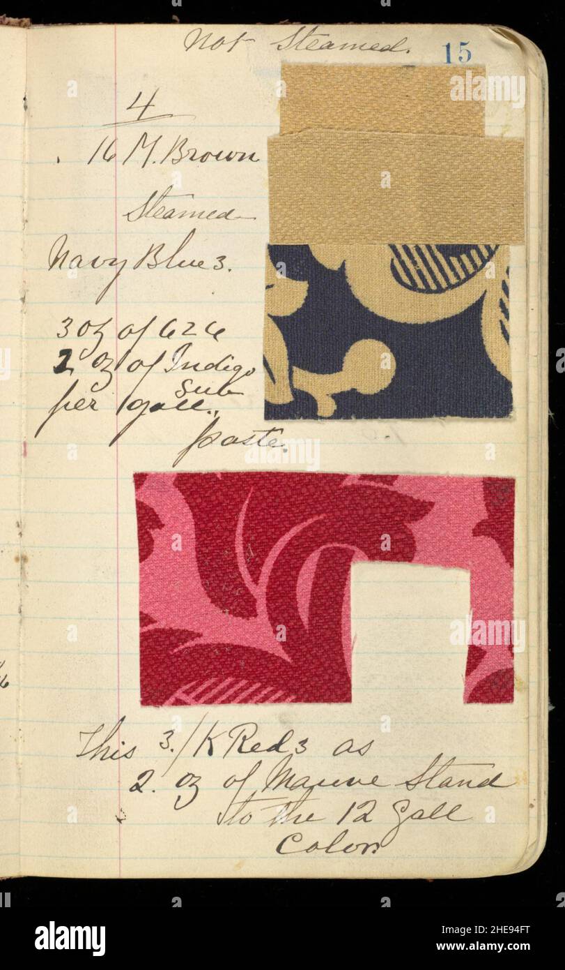 Sample Book (USA), 1886–88 Stock Photo - Alamy
