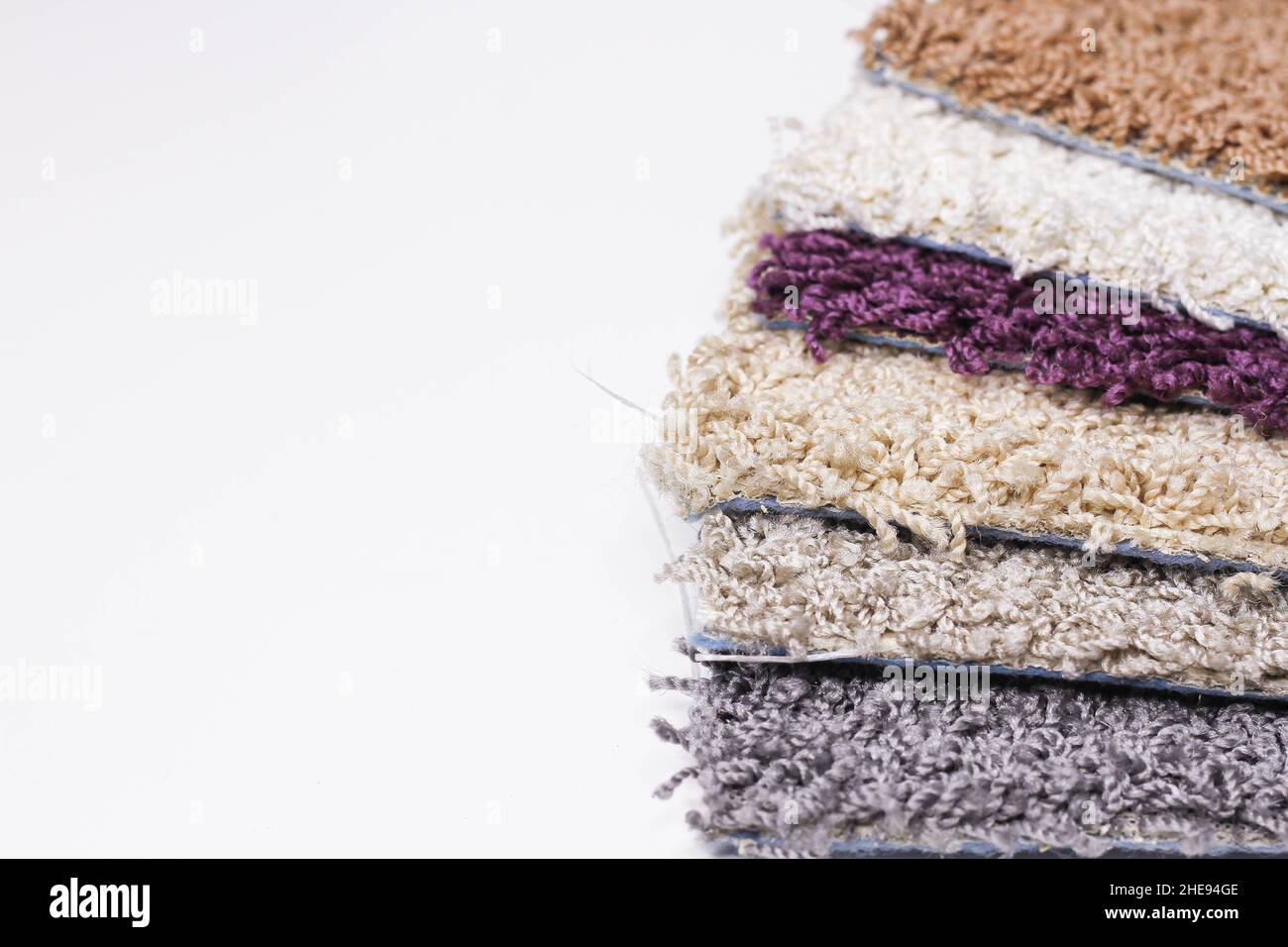 Carpet. Samples of carpets for the home. Multi-colored patterns Stock ...