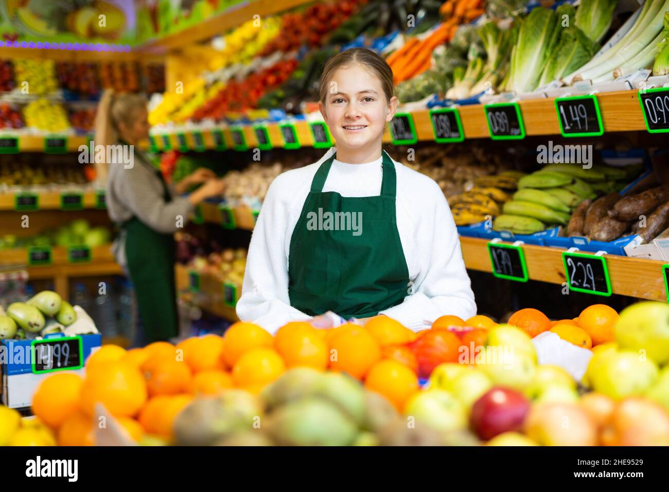 Fruit and vegetable seller with his family hi-res stock photography and ...