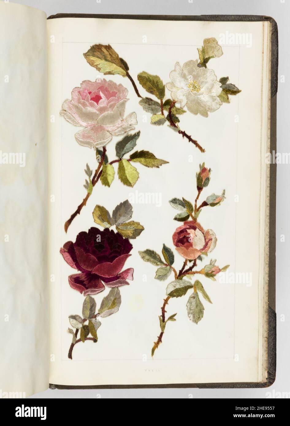 Embroidery sample book hi-res stock photography and images - Alamy