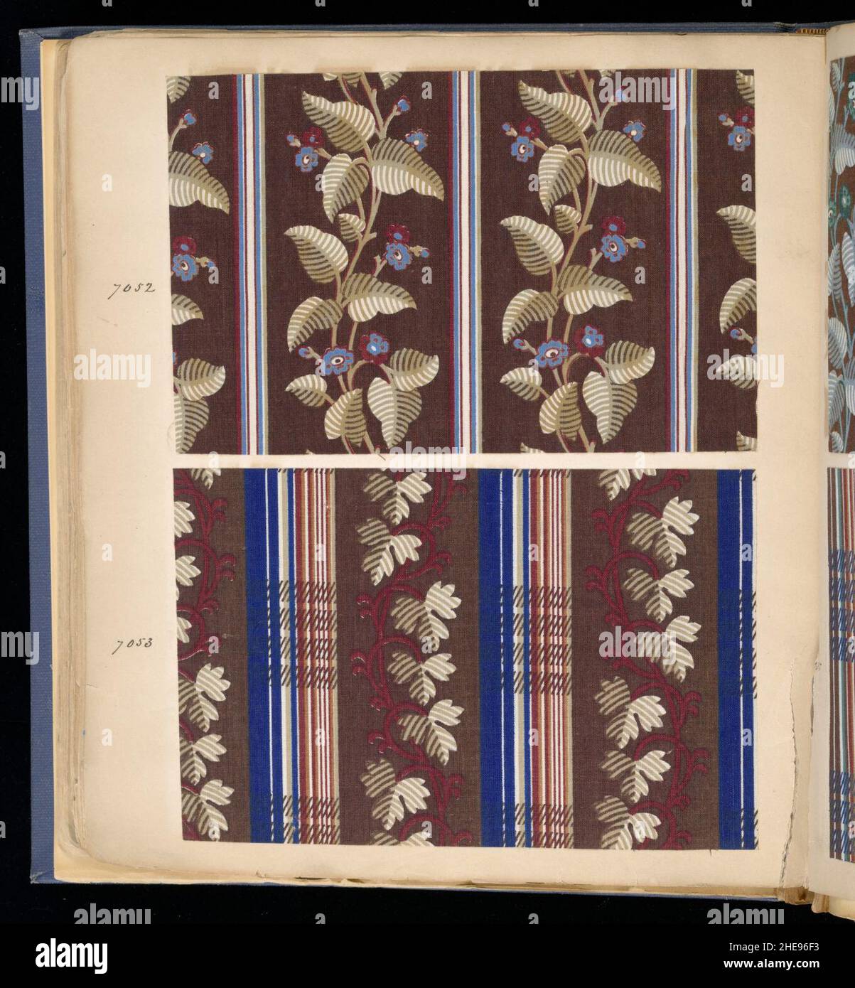 Sample Book, Cotton Prints Samples, 1845–60 Stock Photo - Alamy