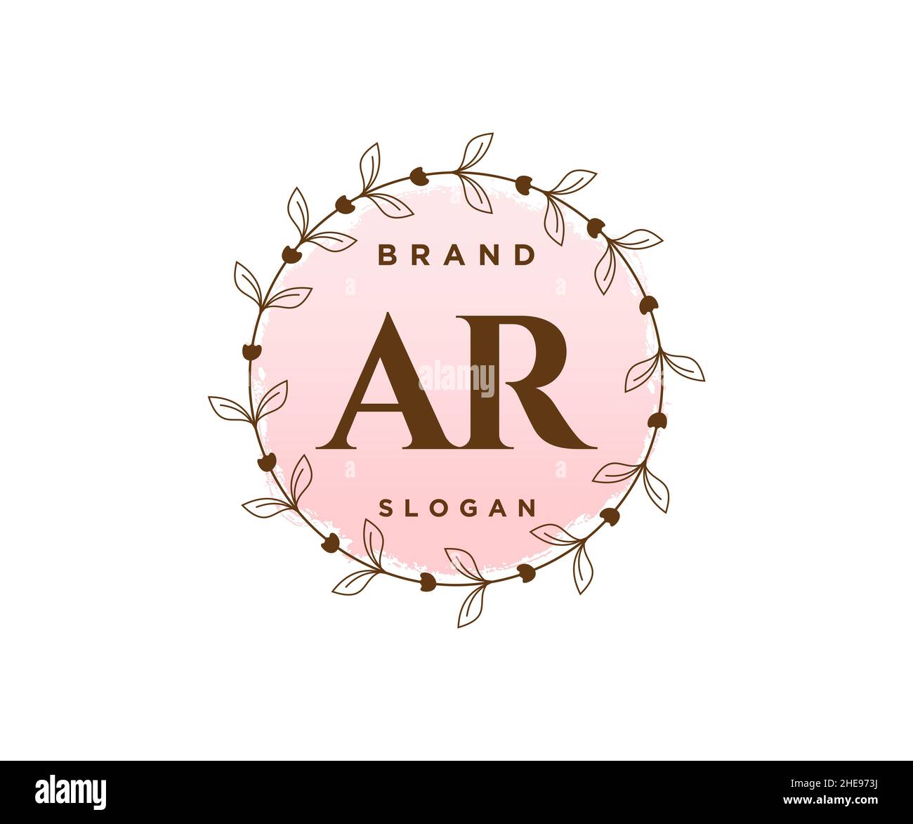 AR feminine logo. Usable for Nature, Salon, Spa, Cosmetic and Beauty ...