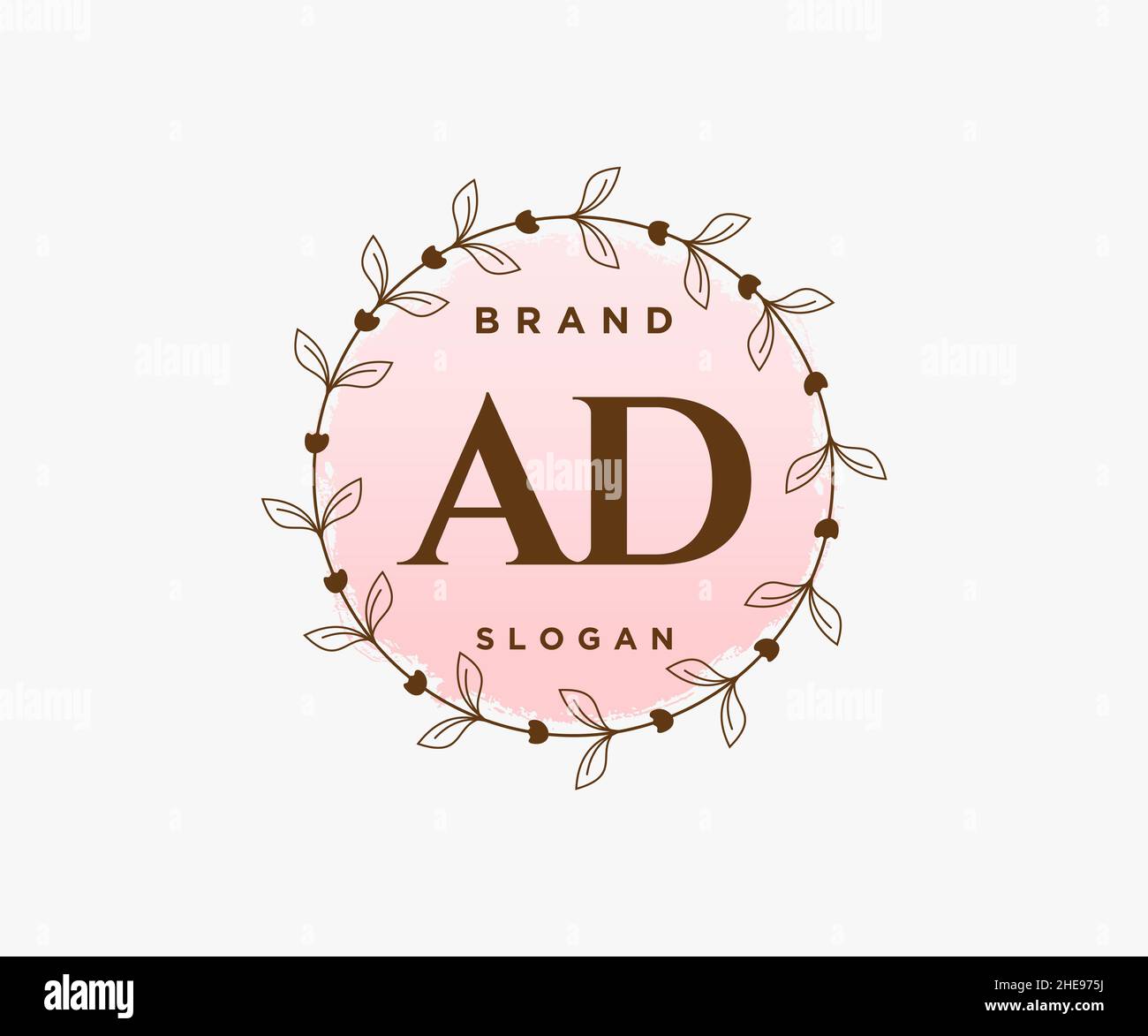 AD feminine logo. Usable for Nature, Salon, Spa, Cosmetic and Beauty ...