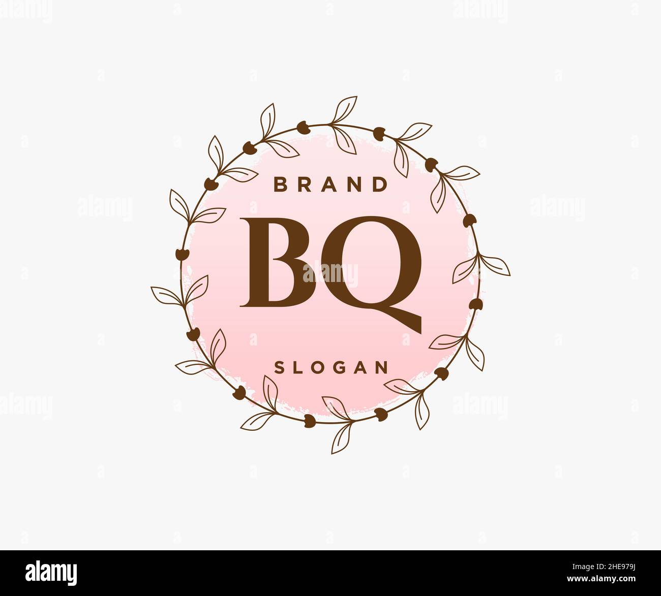 BQ feminine logo. Usable for Nature, Salon, Spa, Cosmetic and Beauty ...