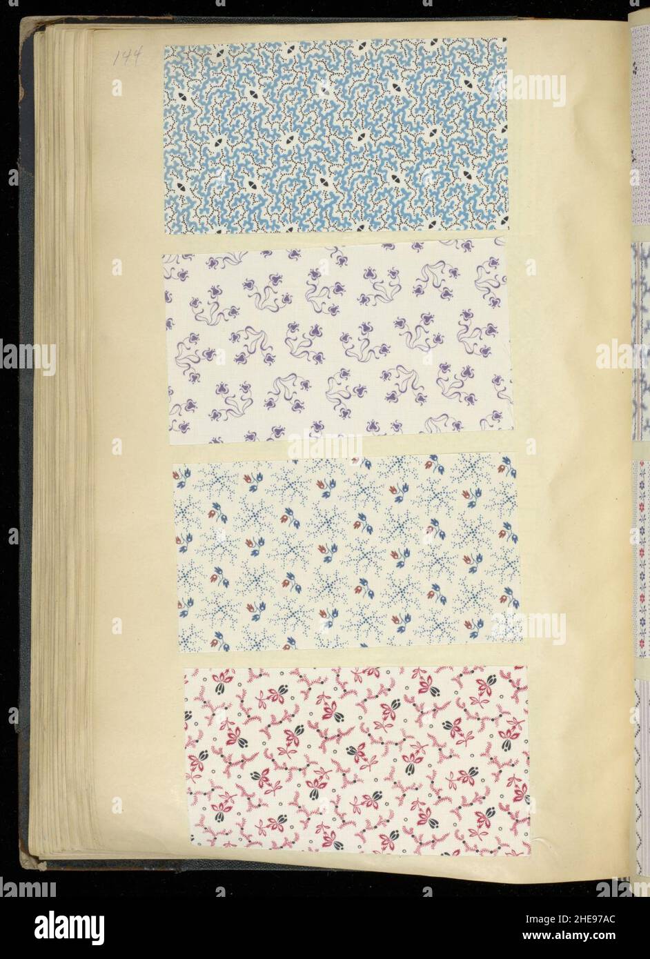 Sample Book, early 19th century Stock Photo - Alamy