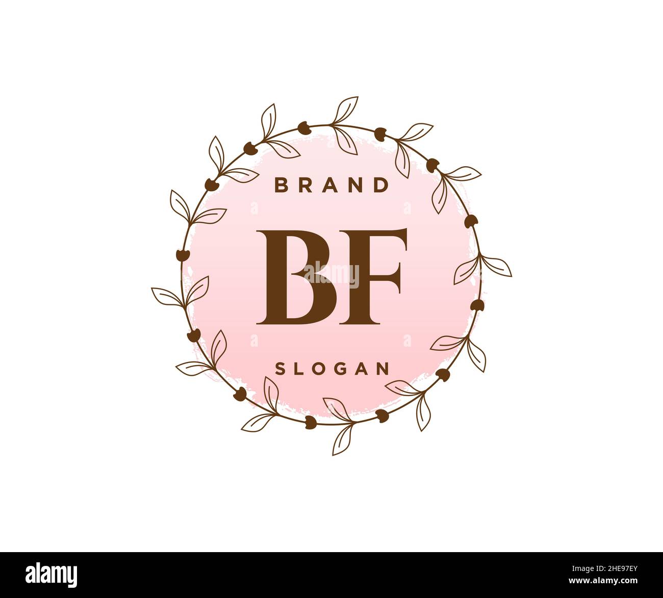 BF feminine logo. Usable for Nature, Salon, Spa, Cosmetic and Beauty ...